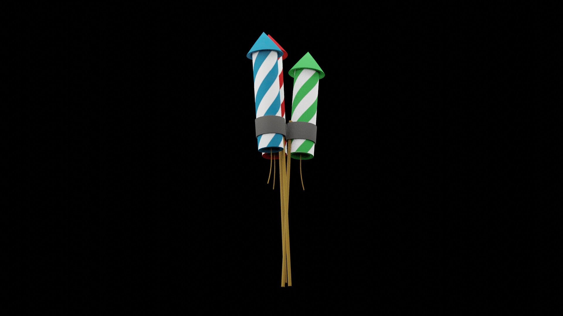 Christmas Firework - 3D Model by thedazking
