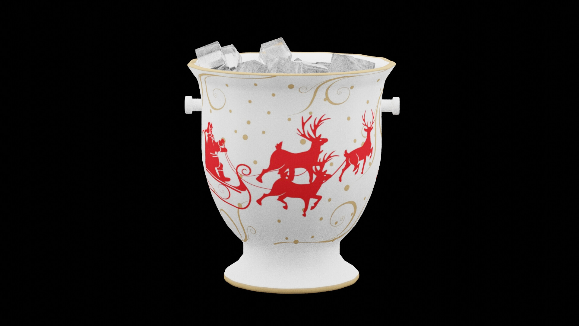 Christmas Ice Bucket - 3D Model by thedazking