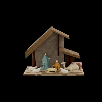 Christmas Nativity Scene - 3D Model by thedazking