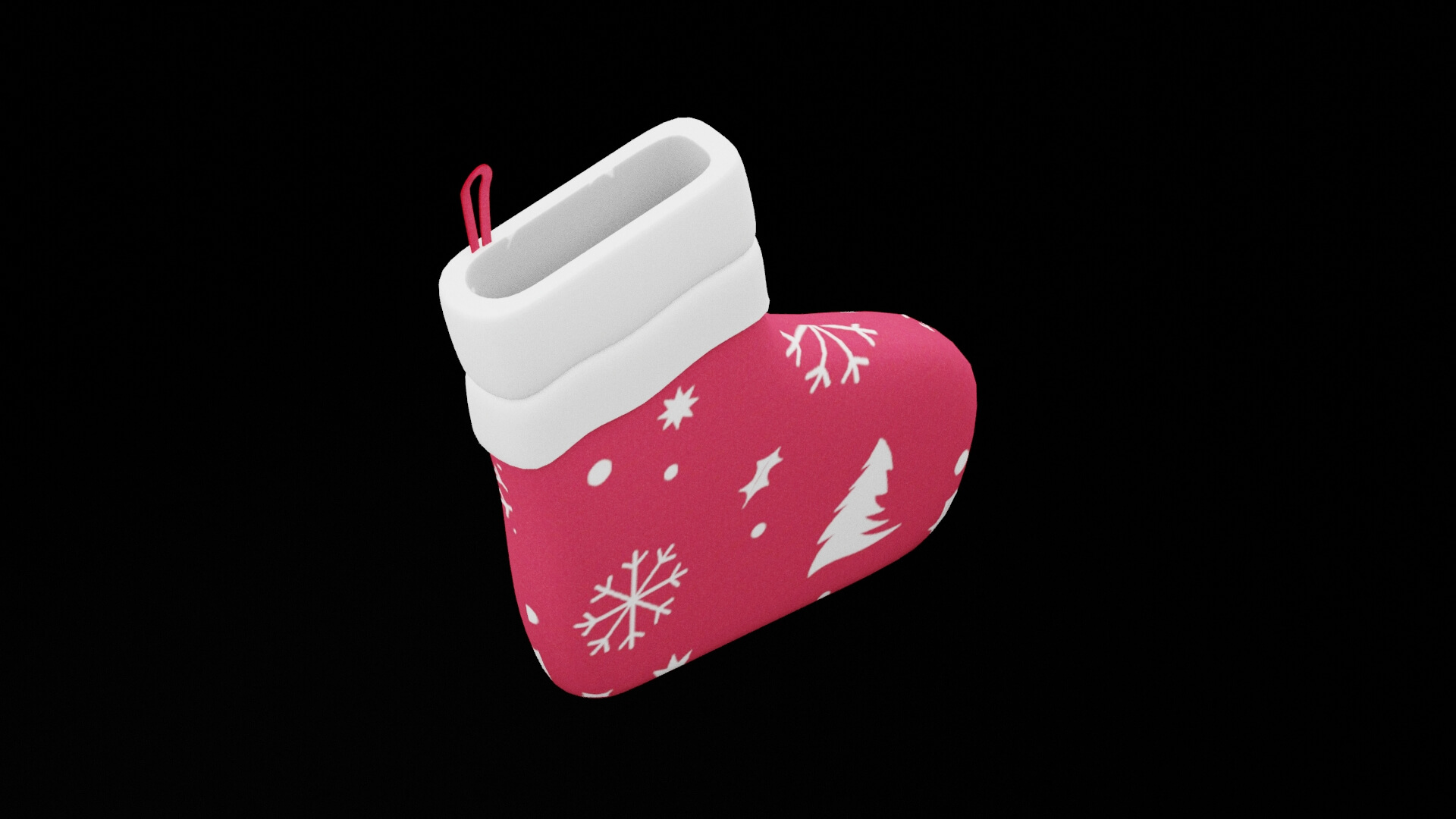 Christmas Sock - 3D Model by thedazking