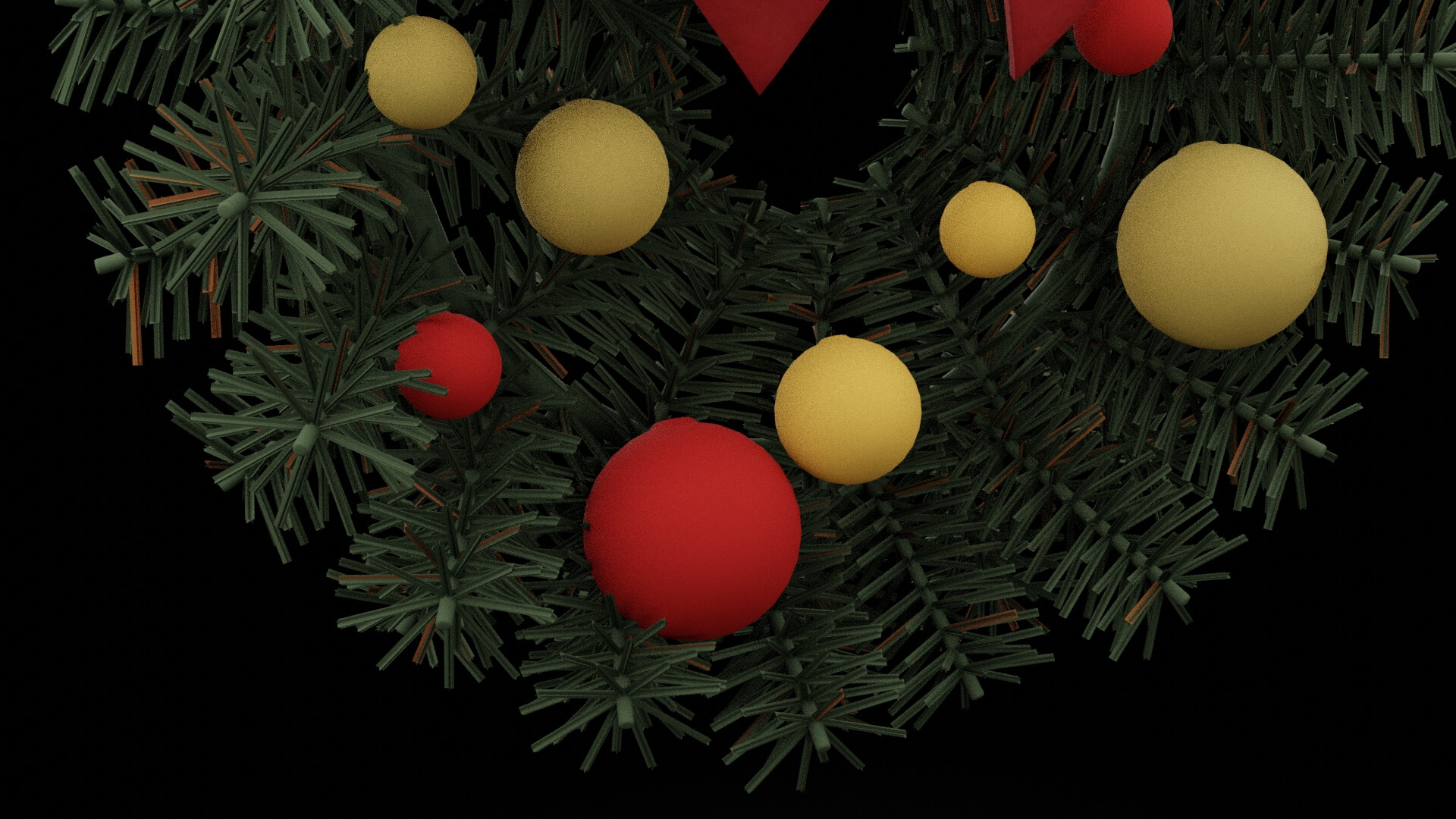 Christmas Wreath - 3D Model by thedazking