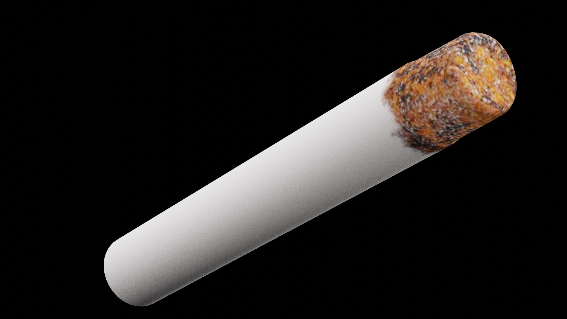 Cigarette Half Completed - 3D Model by thedazking