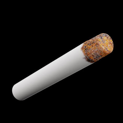 Cigarette Half Completed - 3D Model by thedazking