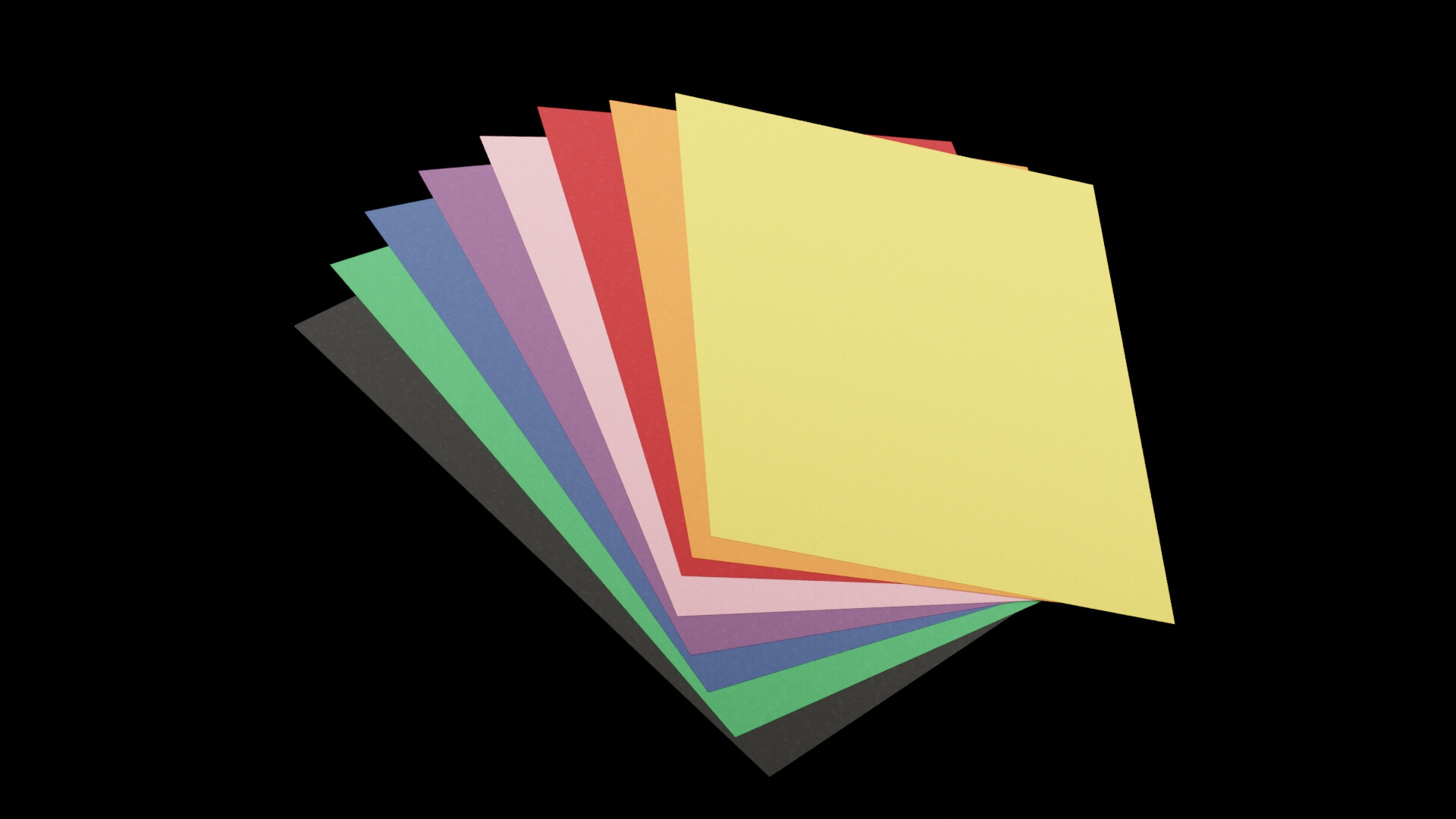 Colored Construction Paper - 3D Model by thedazking