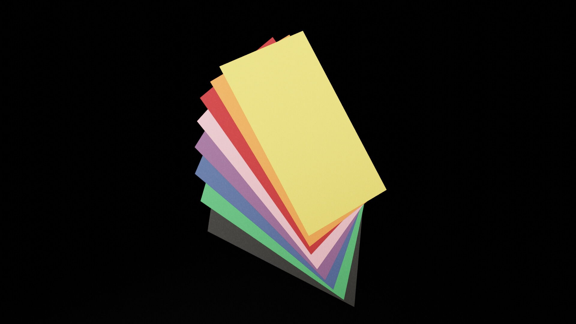 Colored Construction Paper - 3D Model by thedazking