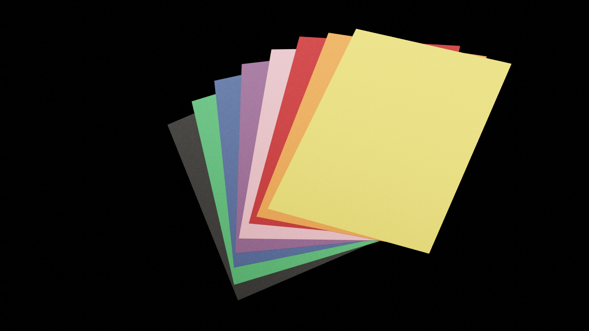 Colored Construction Paper - 3D Model by thedazking