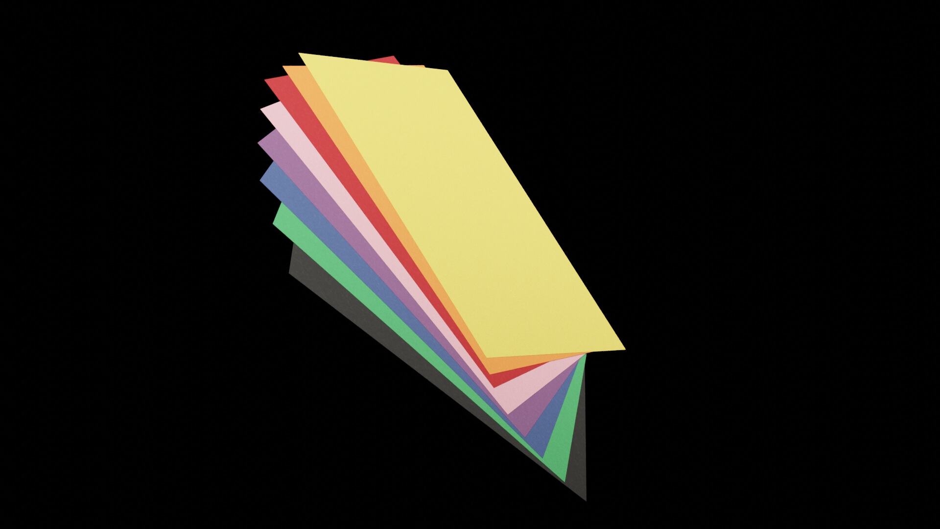 Colored Construction Paper - 3D Model by thedazking