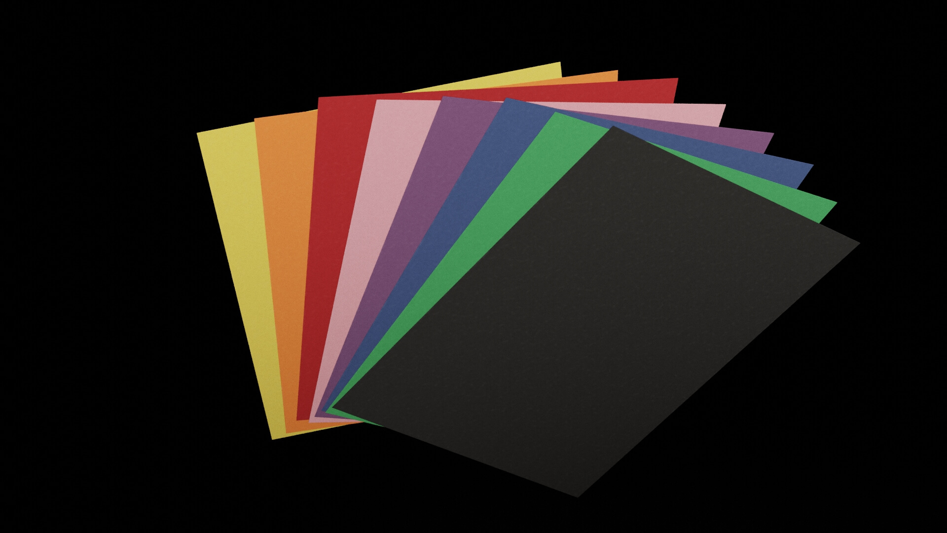 Colored Construction Paper - 3D Model by thedazking
