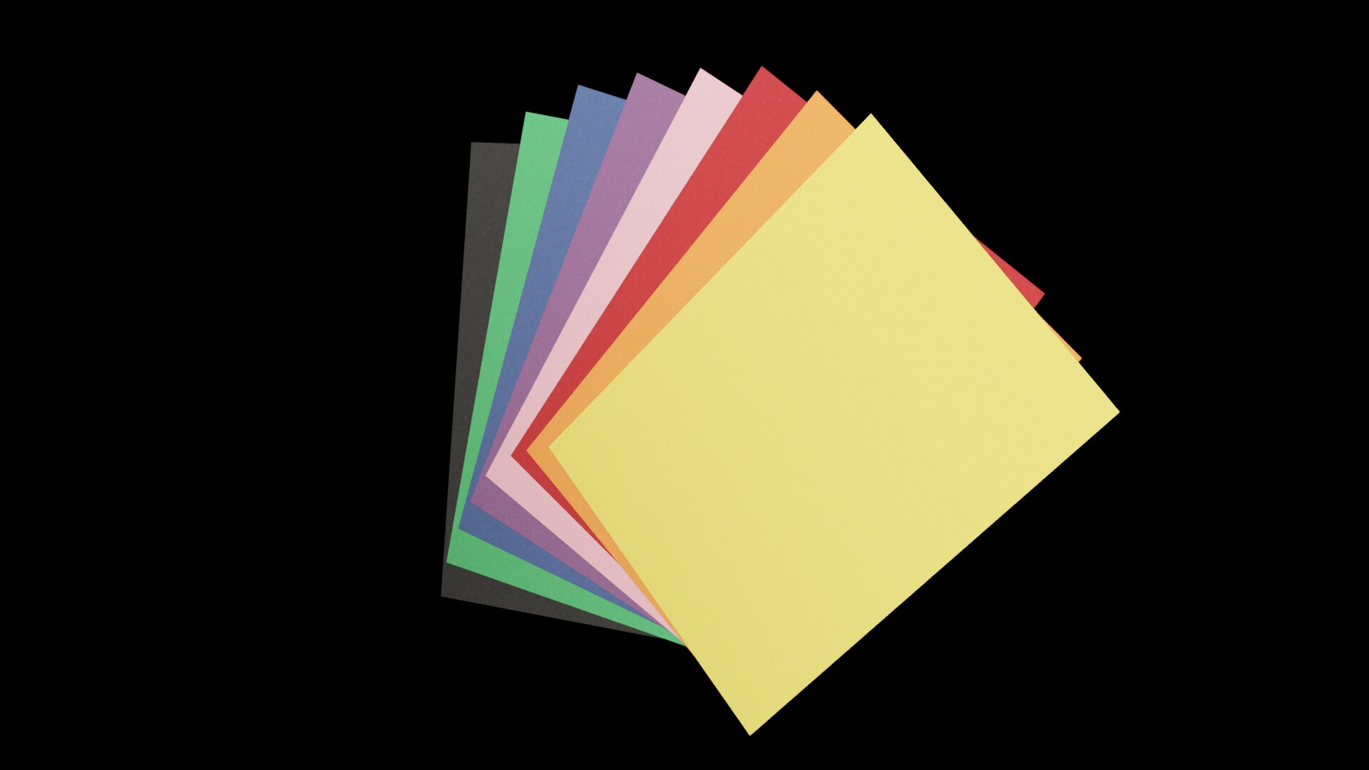 Colored Construction Paper - 3D Model by thedazking