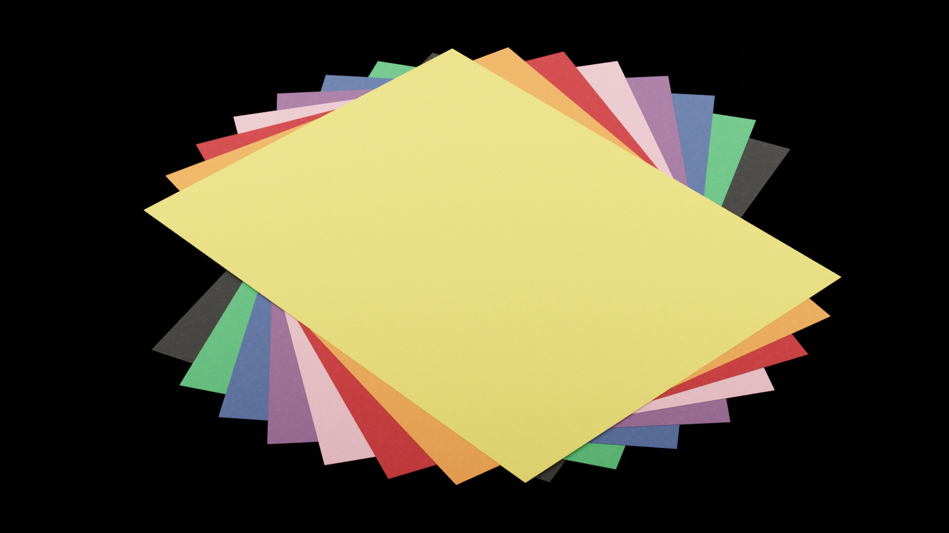 Colored Construction Paper - 3D Model by thedazking