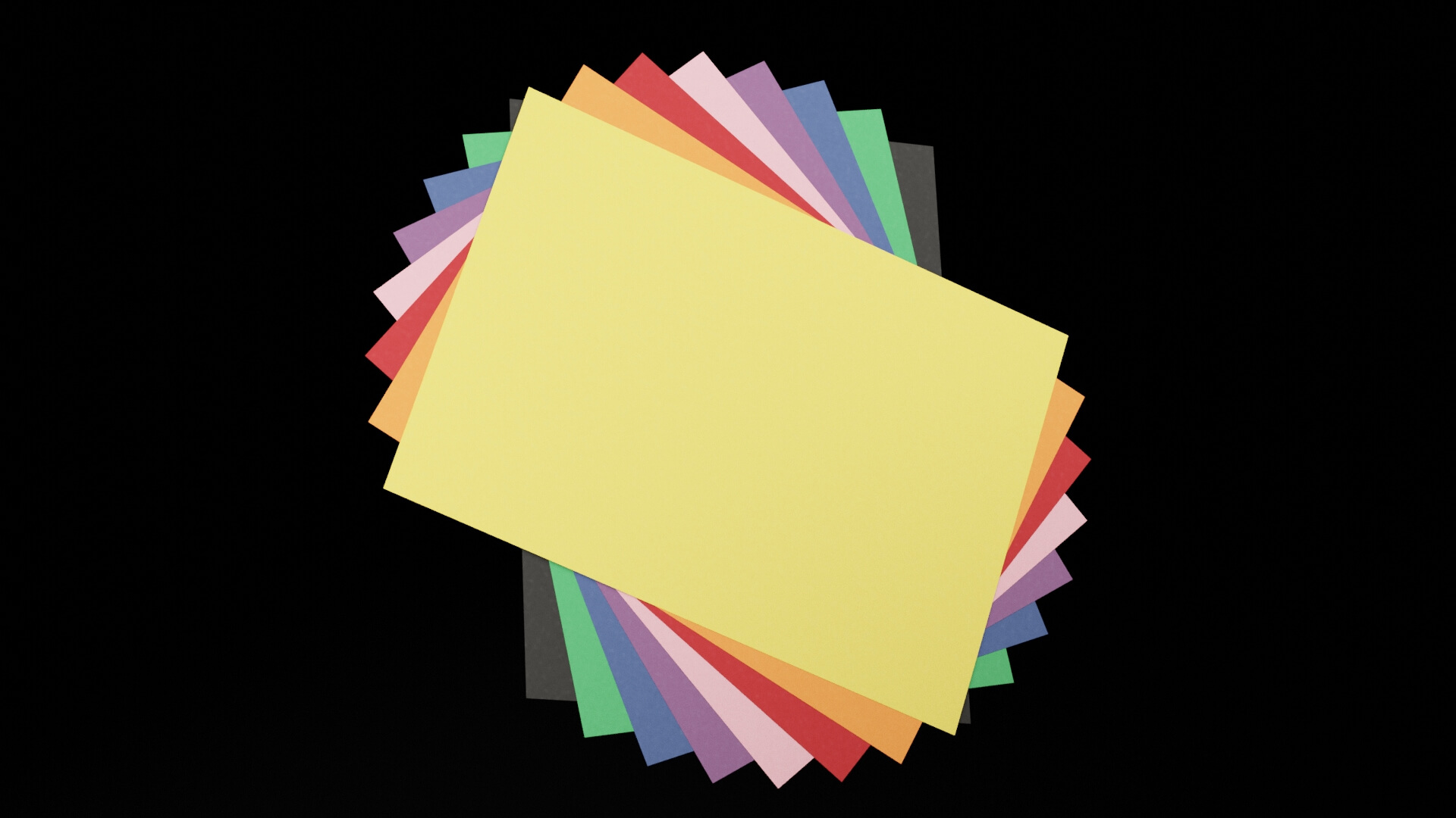 Colored Construction Paper - 3D Model by thedazking