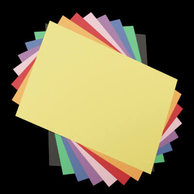 Colored Construction Paper - 3D Model by thedazking