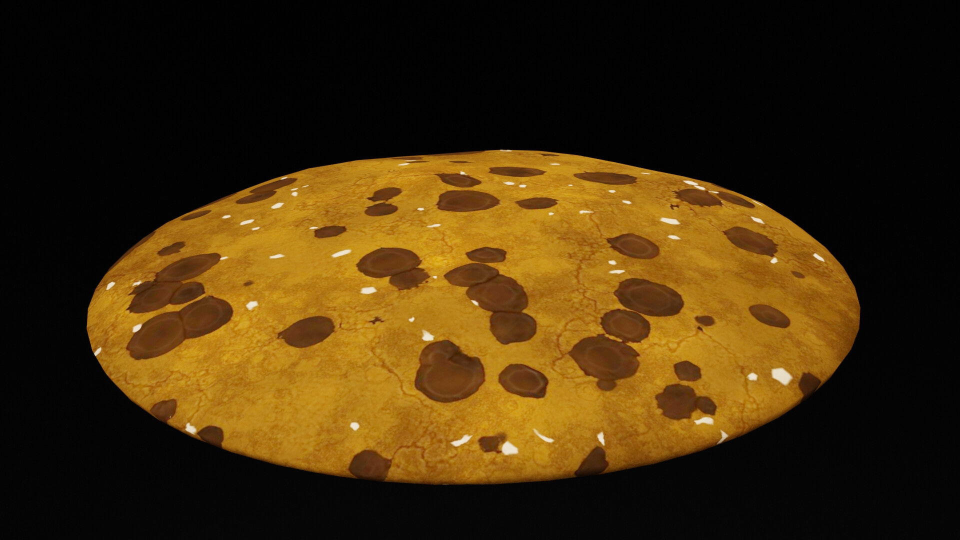 Cookie With Chocolate Chips - 3D Model by thedazking