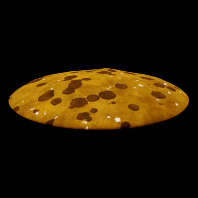 Cookie With Chocolate Chips - Free 3D Model by thedazking