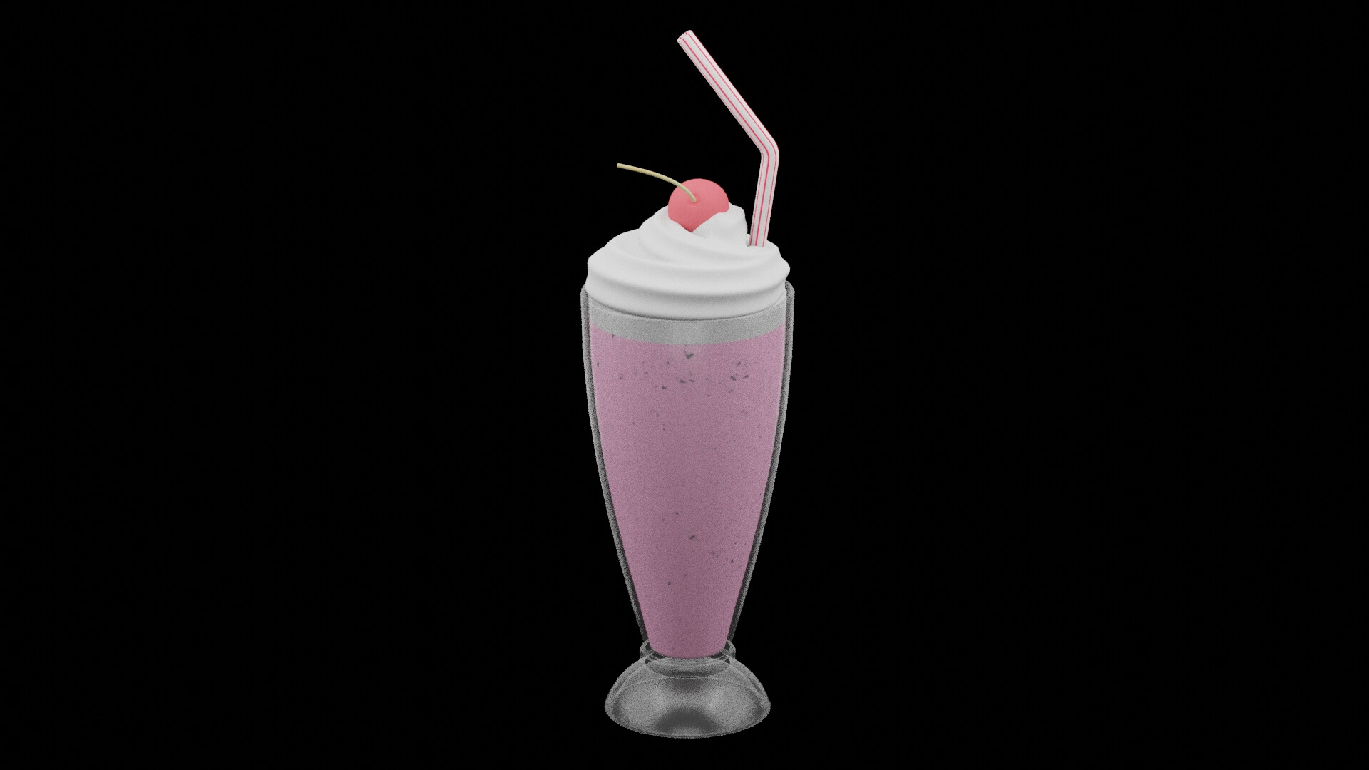 Strawberry Cream Shake - 3D Model by thedazking