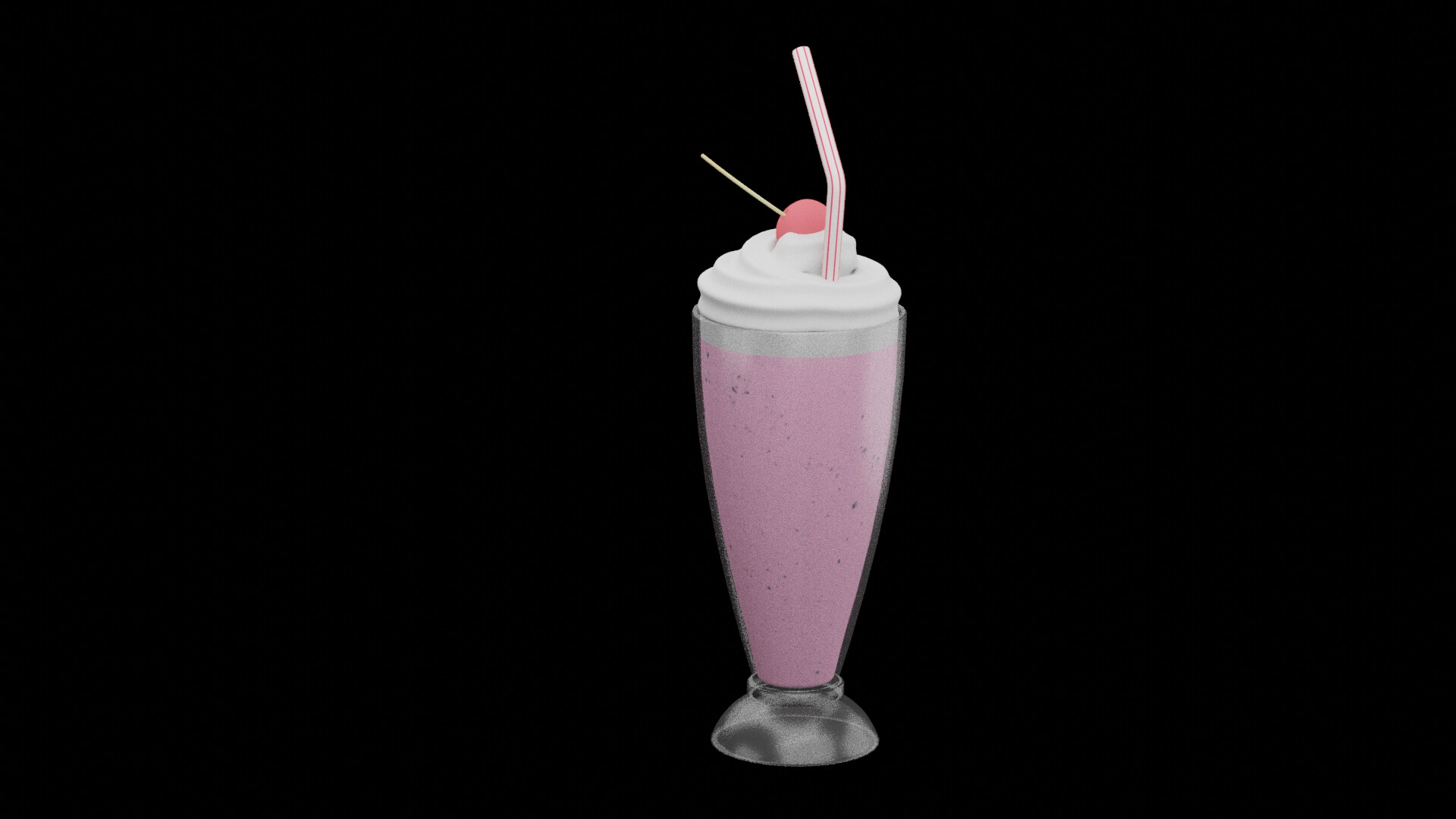Strawberry Cream Shake - 3D Model by thedazking