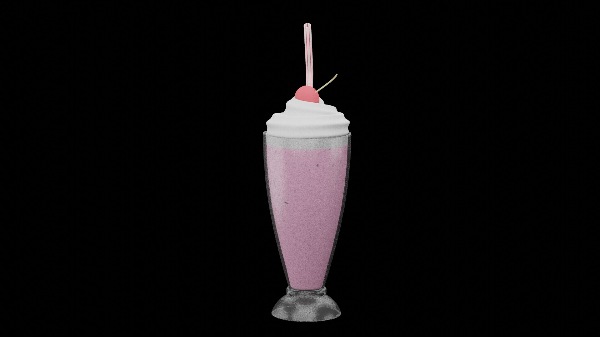 Strawberry Cream Shake - 3D Model by thedazking