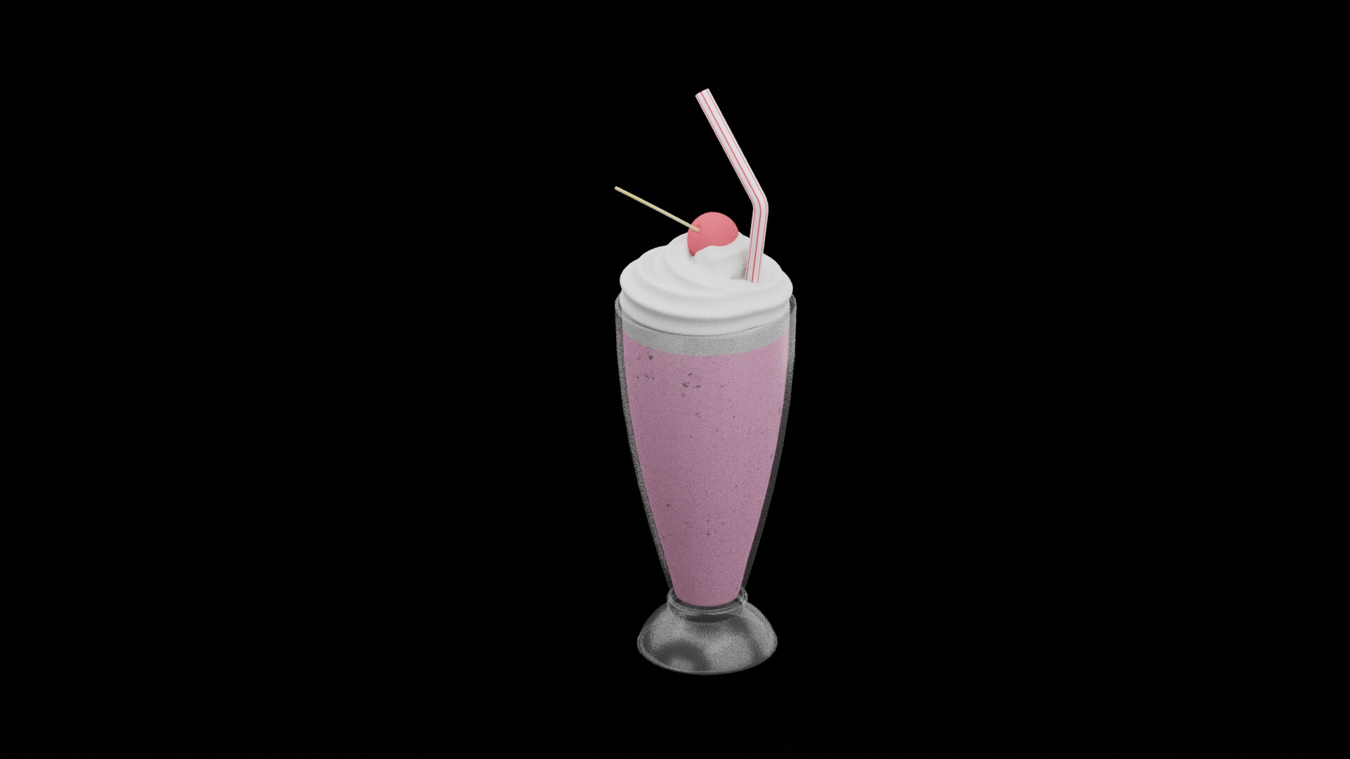 Strawberry Cream Shake - 3D Model by thedazking