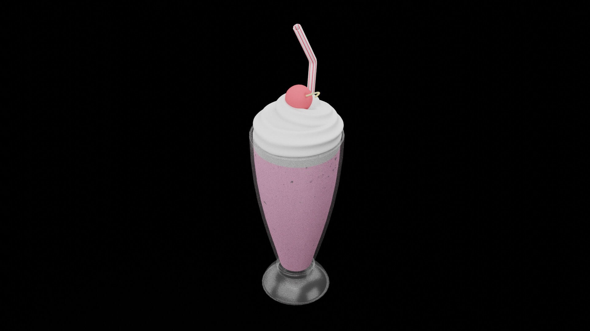 Strawberry Cream Shake - 3D Model by thedazking