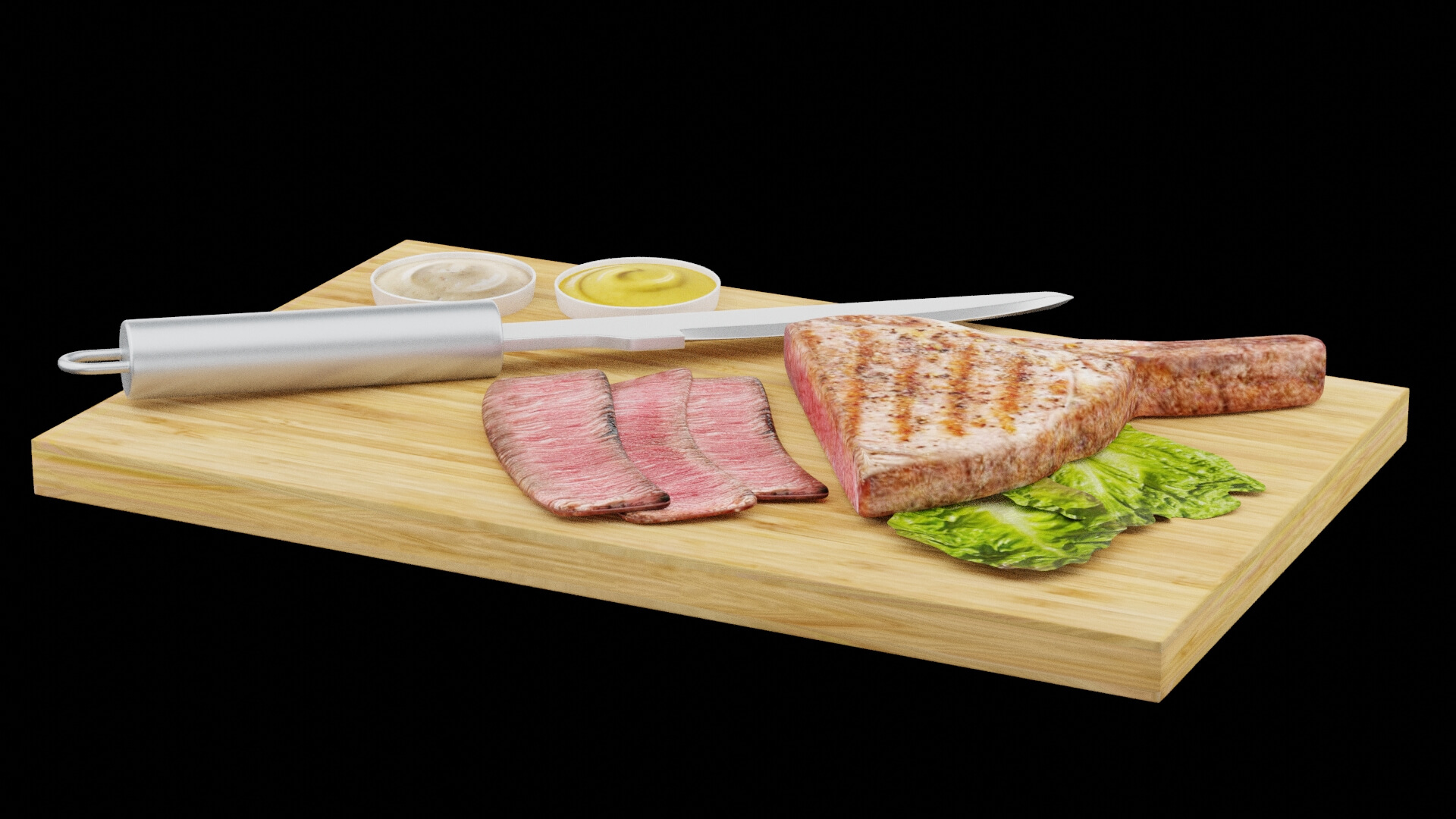 Cutten Rib of Beef Plate - 3D Model by thedazking