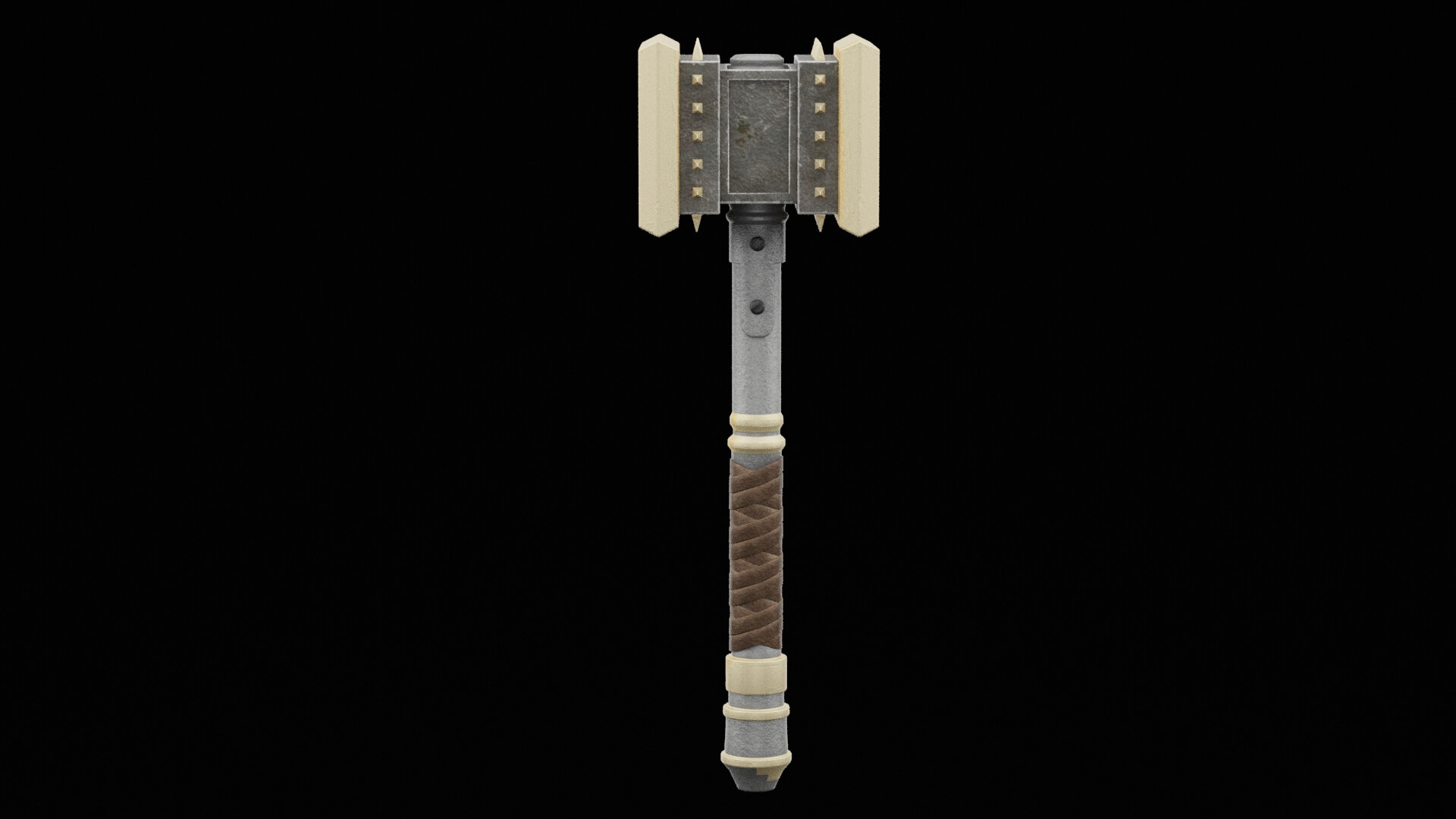 Double Headed War Hammer - 3D Model by thedazking