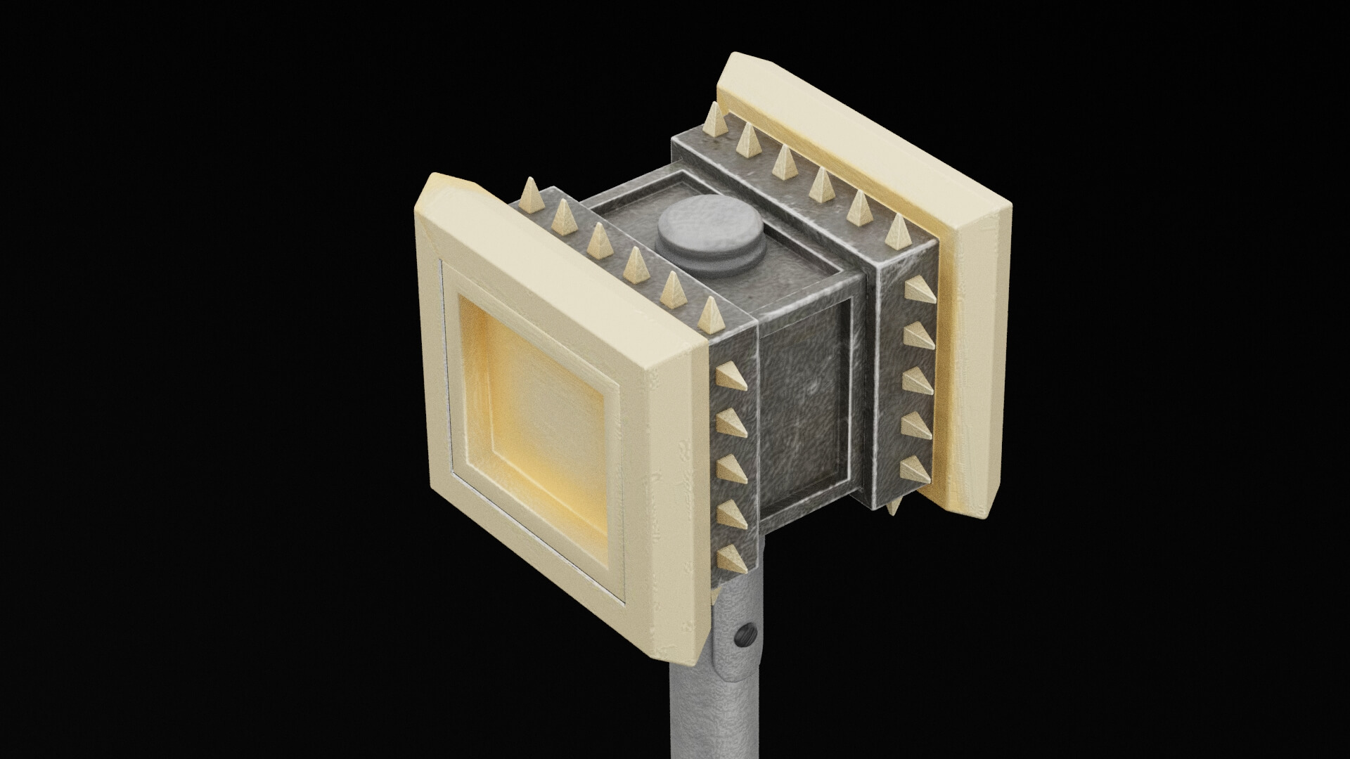 Double Headed War Hammer - 3D Model by thedazking