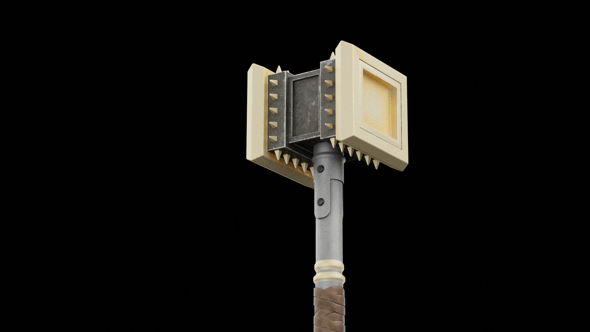 Double Headed War Hammer - 3D Model by thedazking