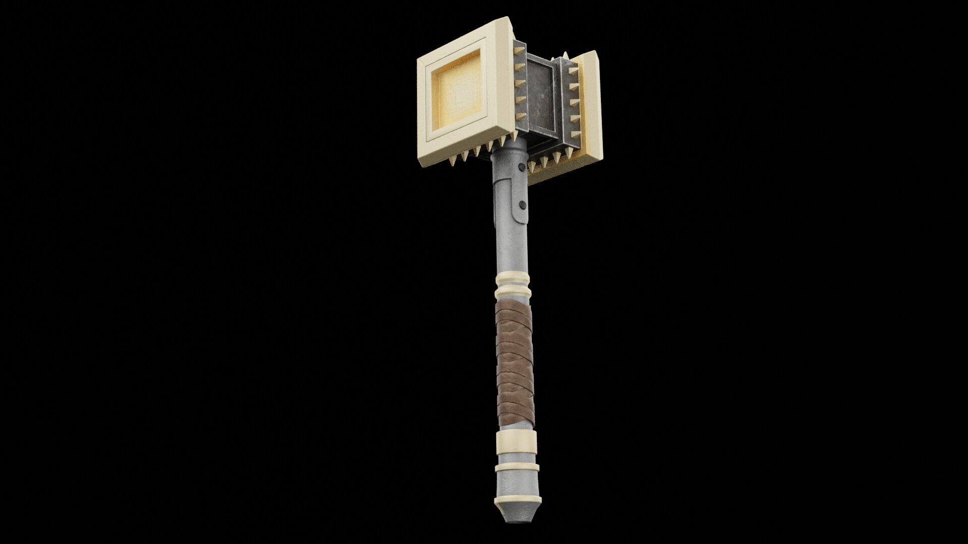 Double Headed War Hammer - 3D Model by thedazking