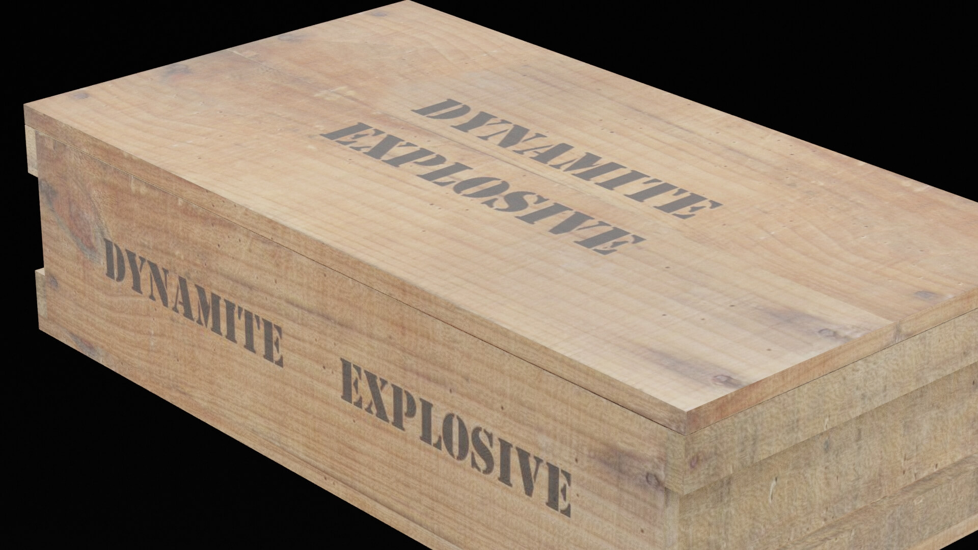 Dynamite Explosive Box Closed - 3D Model by thedazking