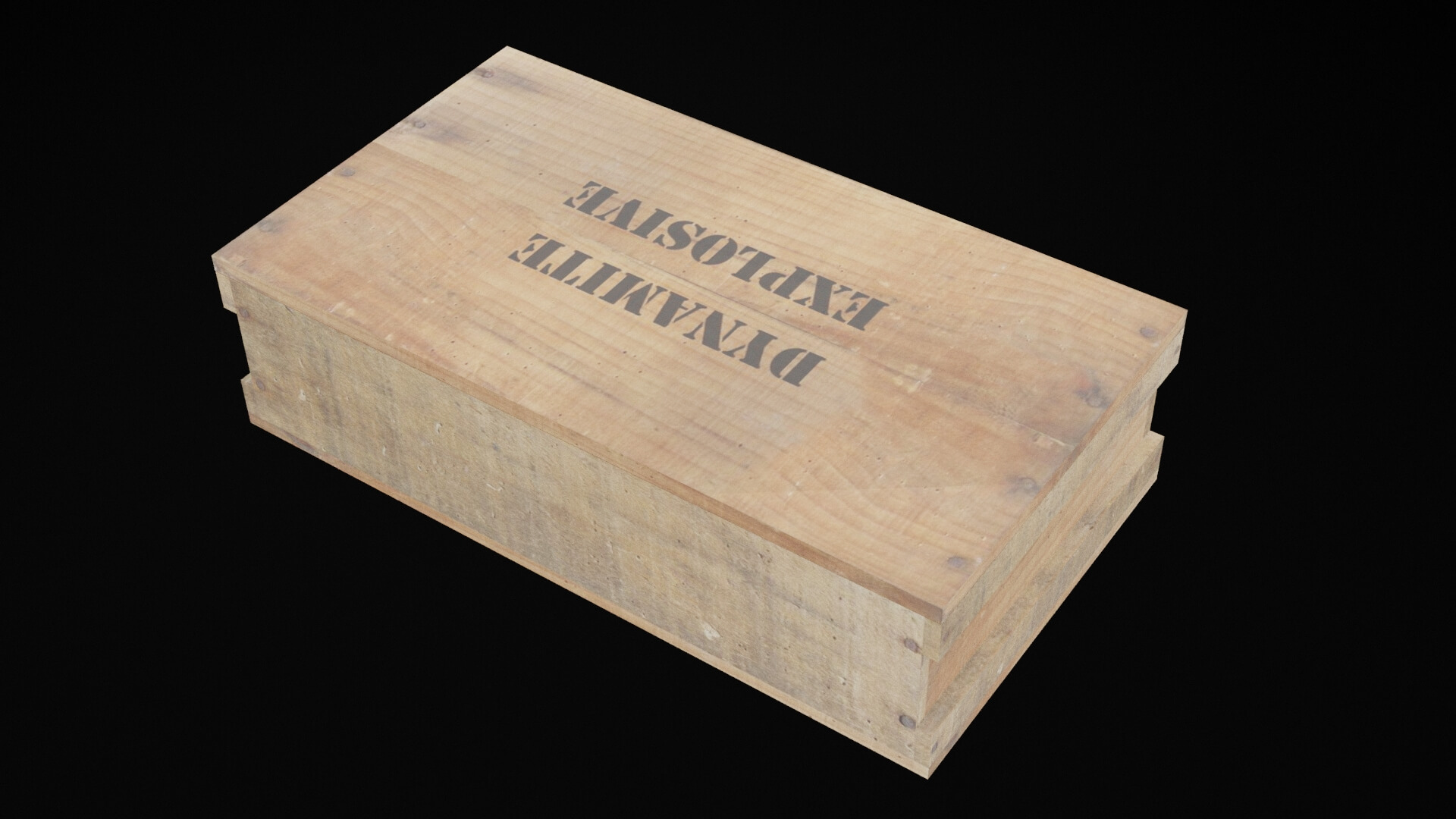 Dynamite Explosive Box Closed - 3D Model by thedazking