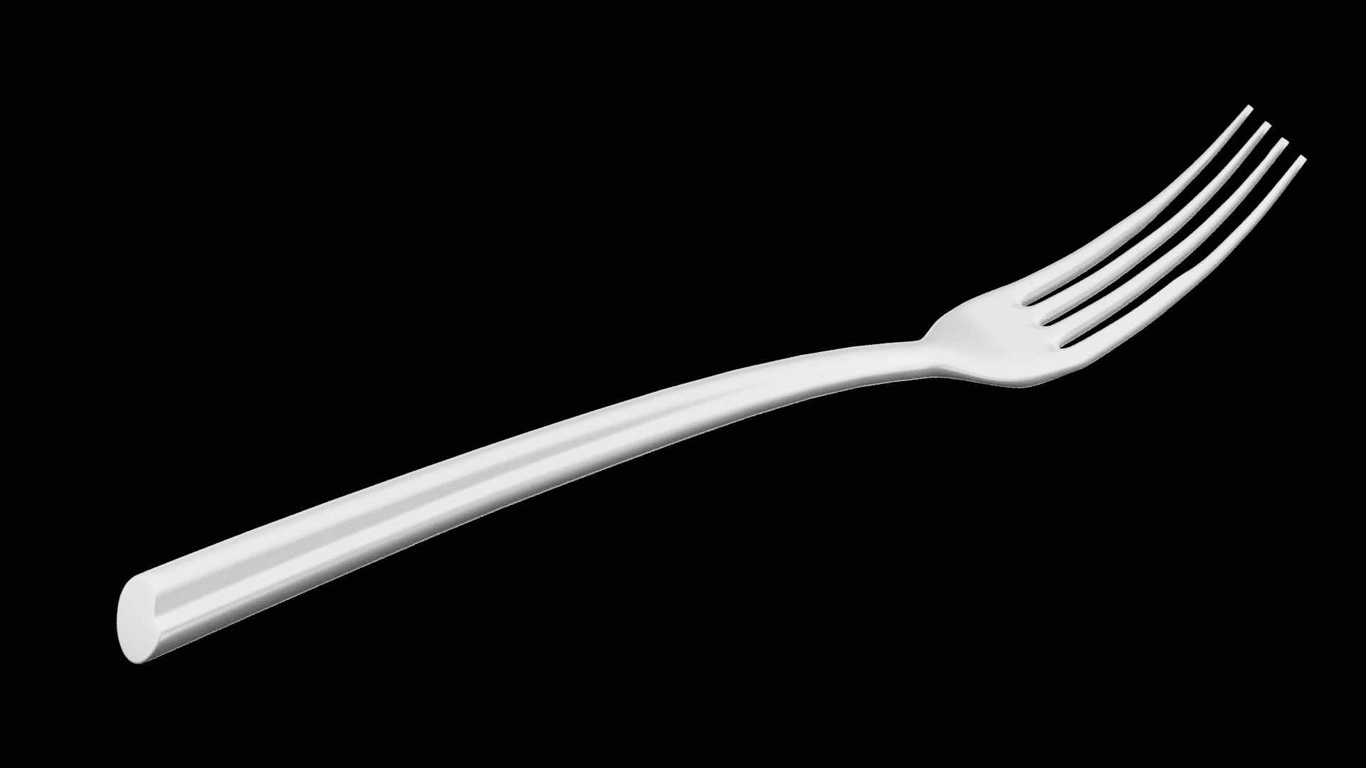 Eating Fork Utensil - 3D Model by thedazking