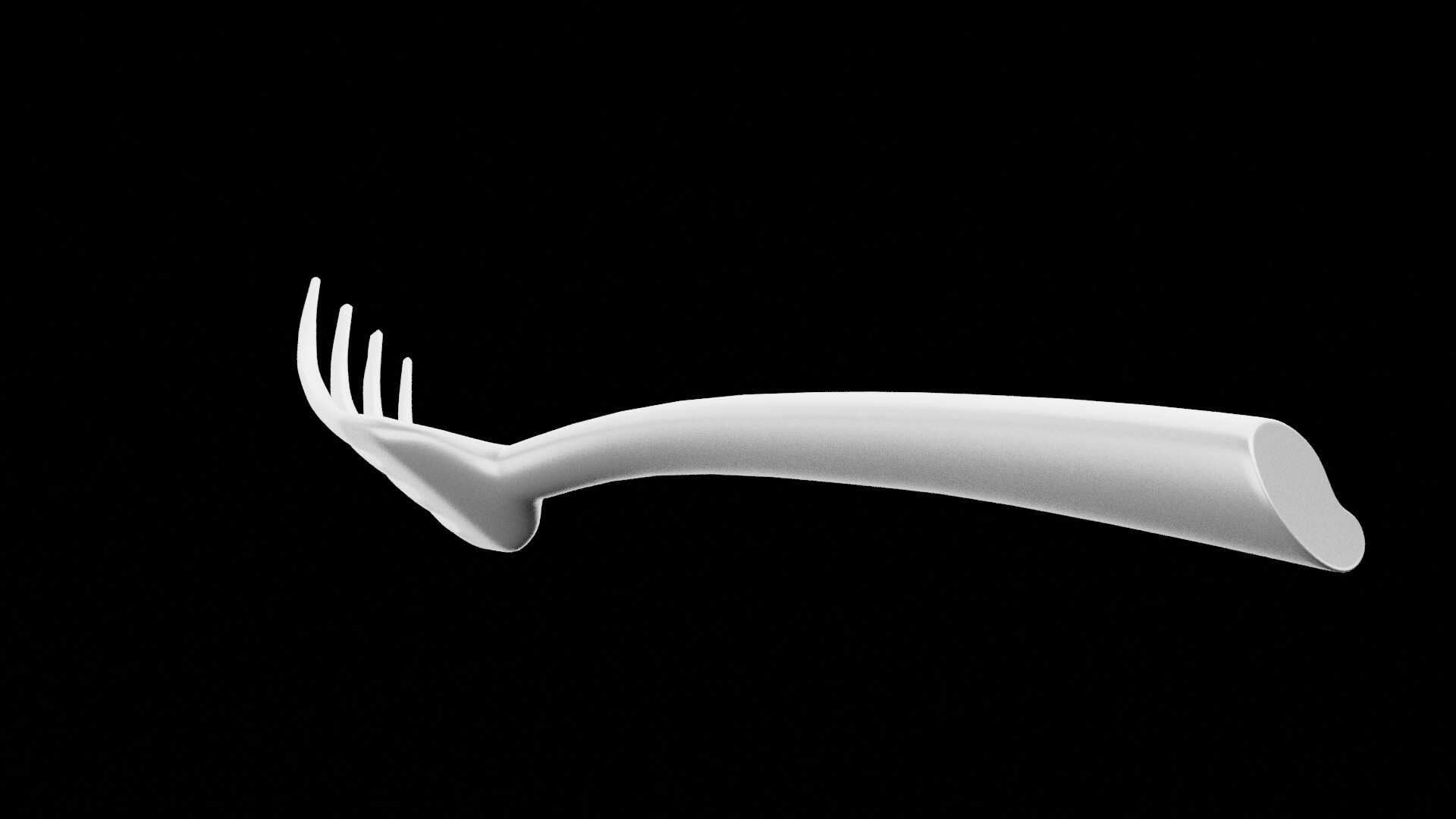 Eating Fork Utensil - 3D Model by thedazking