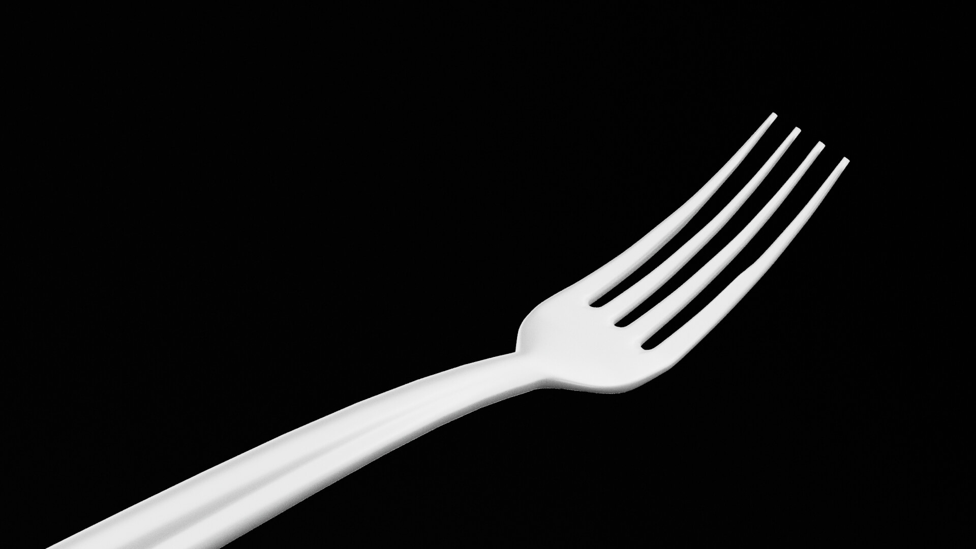 Eating Fork Utensil - 3D Model by thedazking