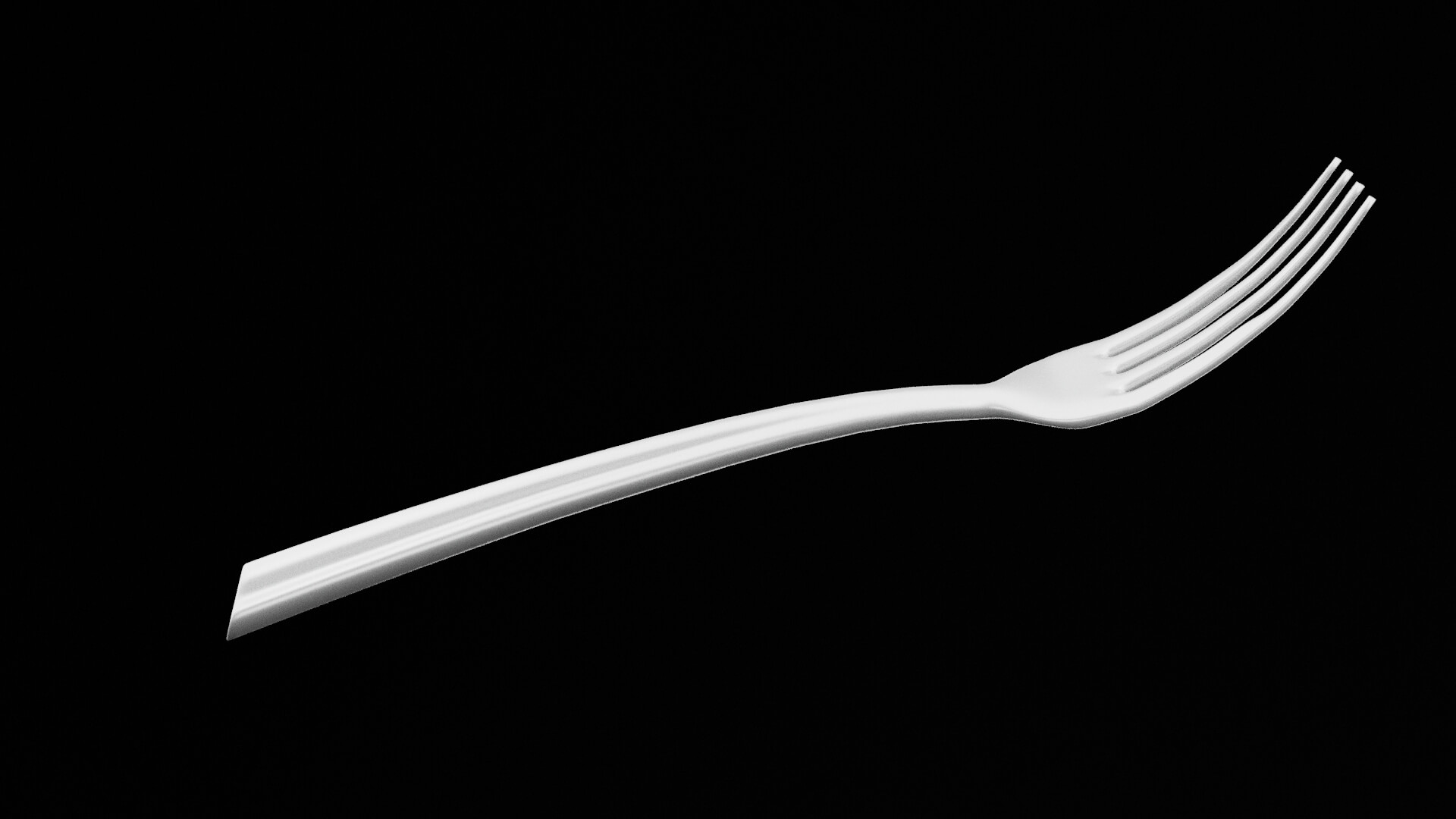 Eating Fork Utensil - 3D Model by thedazking