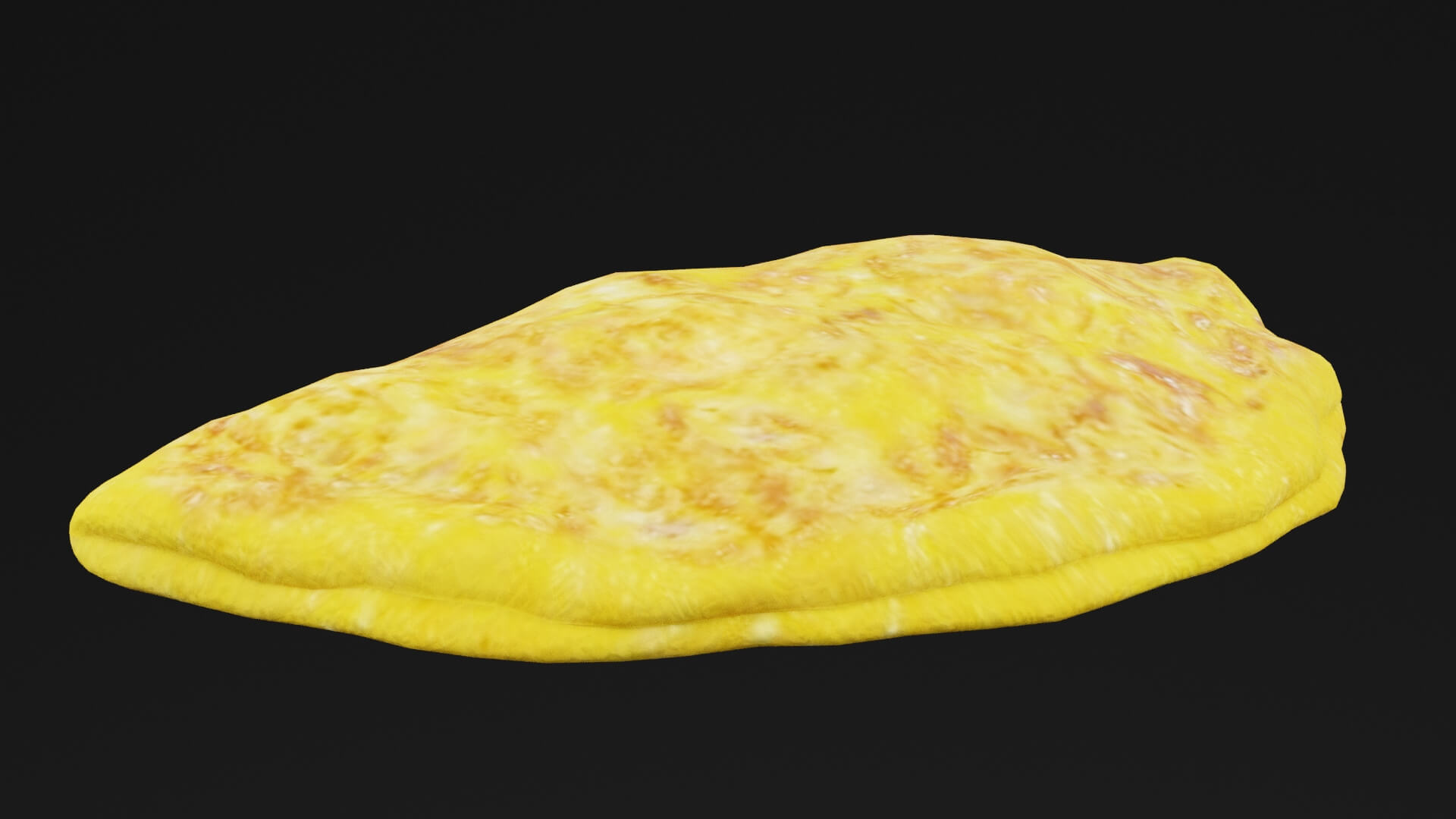 Realistic Eggs Omelet - 3D Model by thedazking