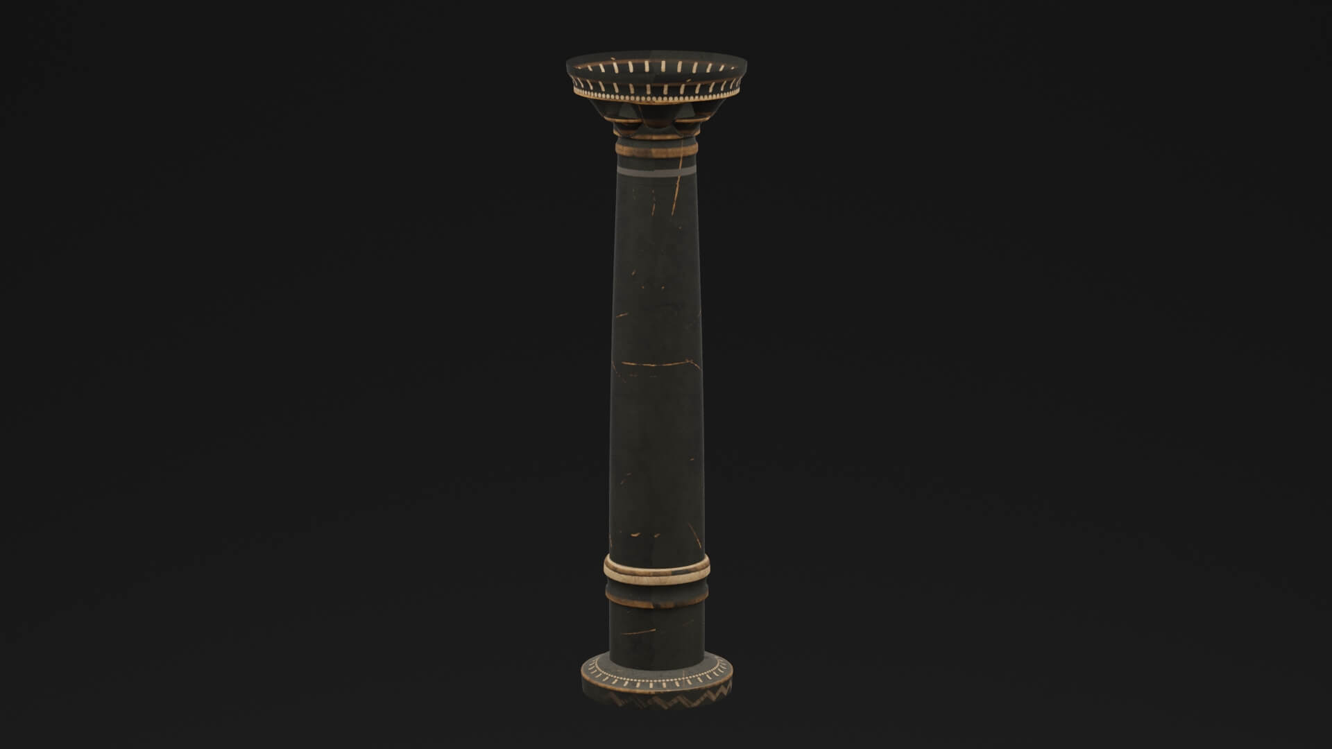 Egyptian Ancient Column - 3D Model by thedazking