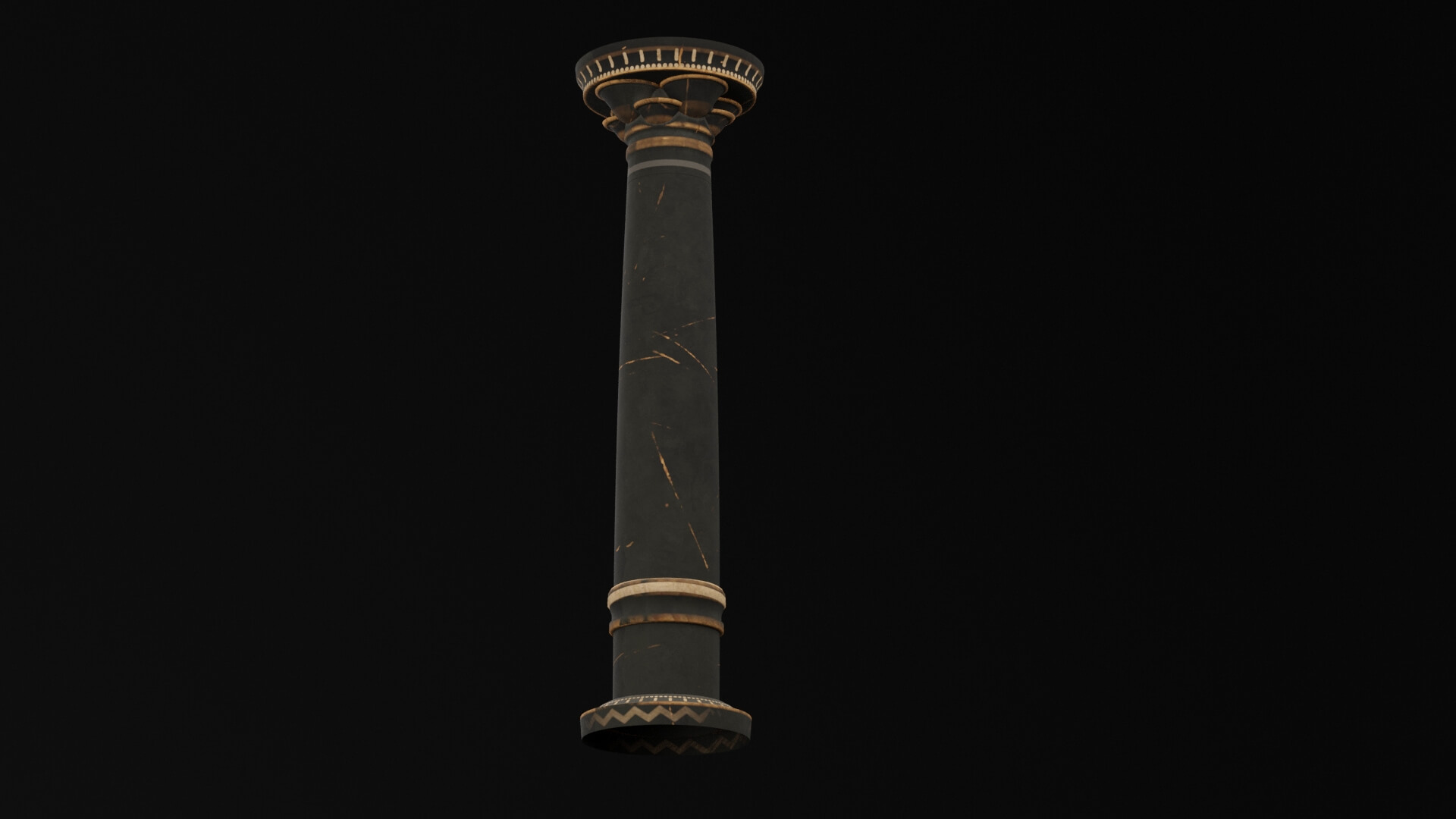 Egyptian Ancient Column - 3D Model by thedazking