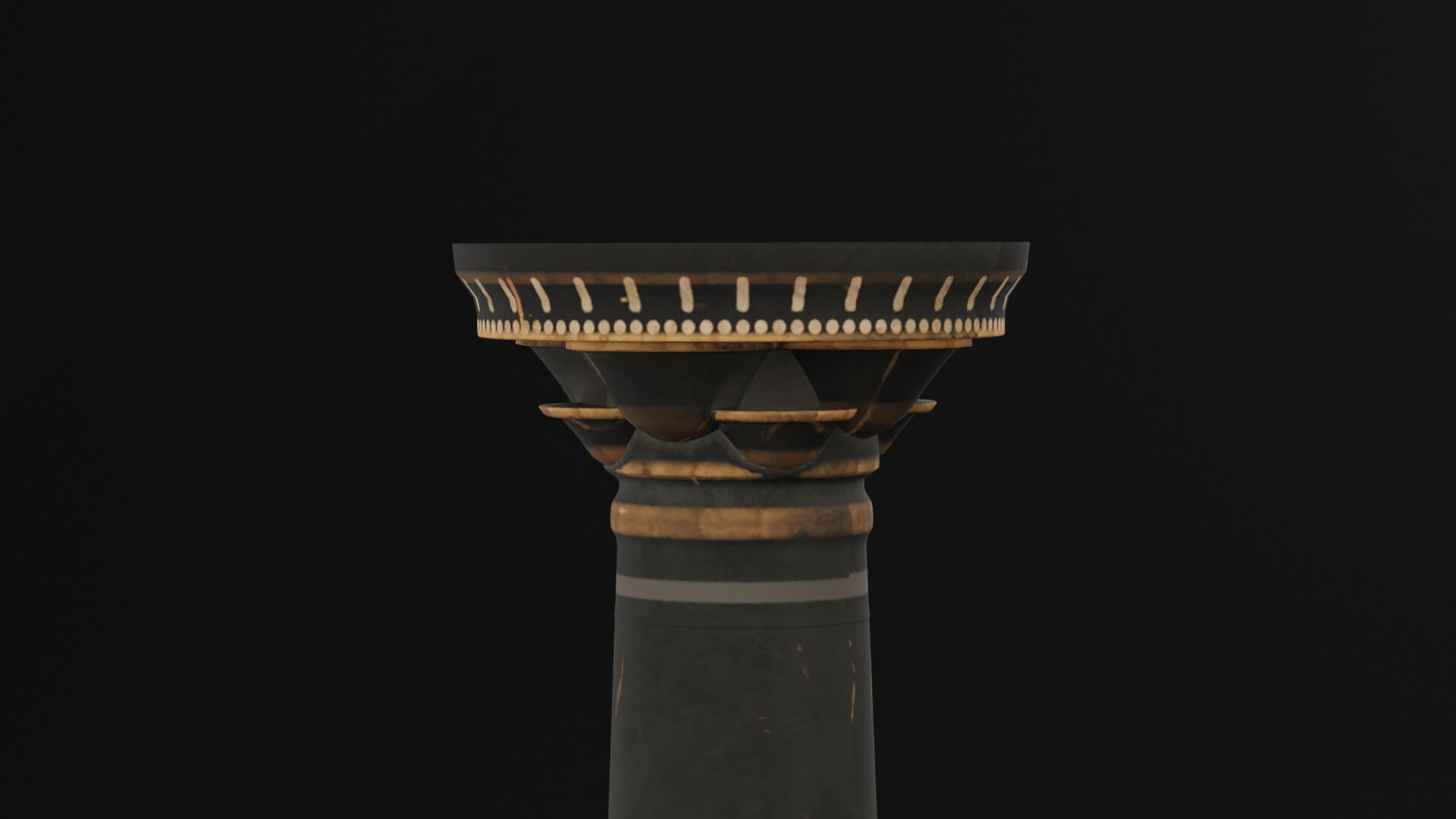 Egyptian Ancient Column - 3D Model by thedazking