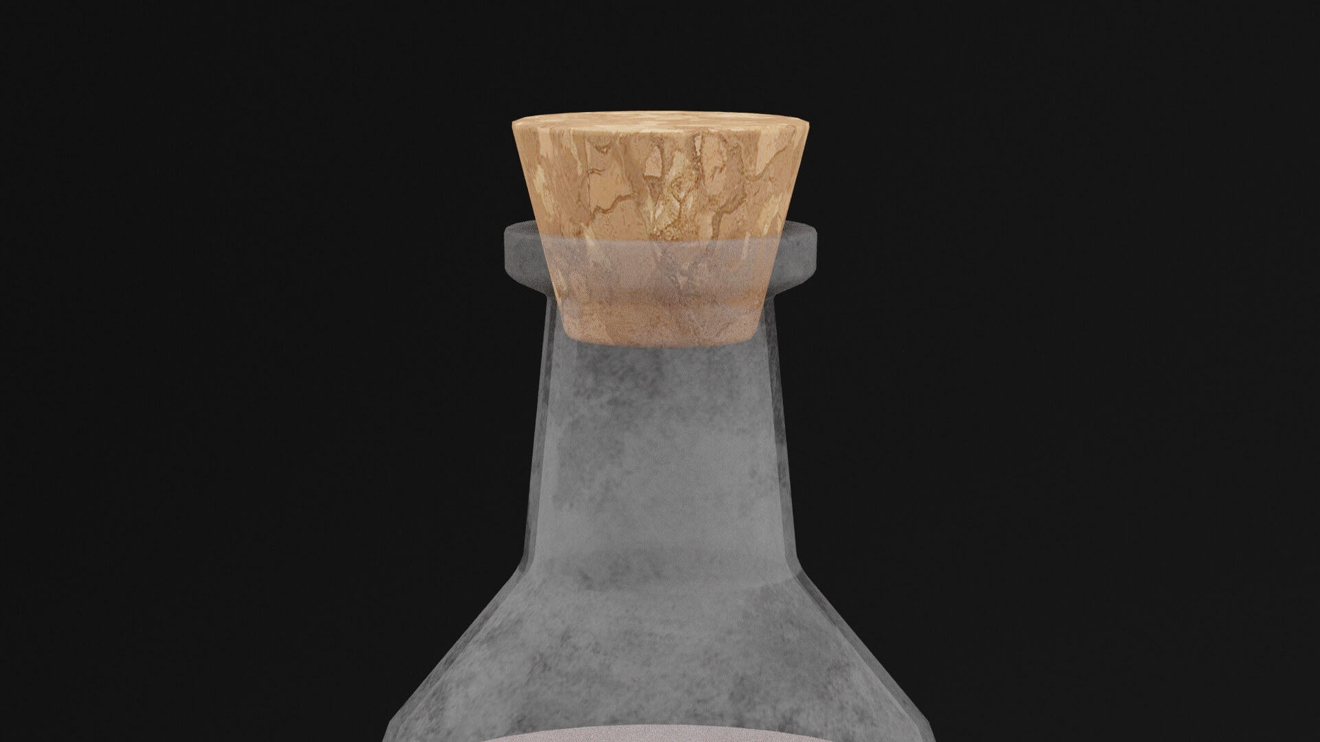 Elixir Potion Bottle Red - 3D Model by thedazking