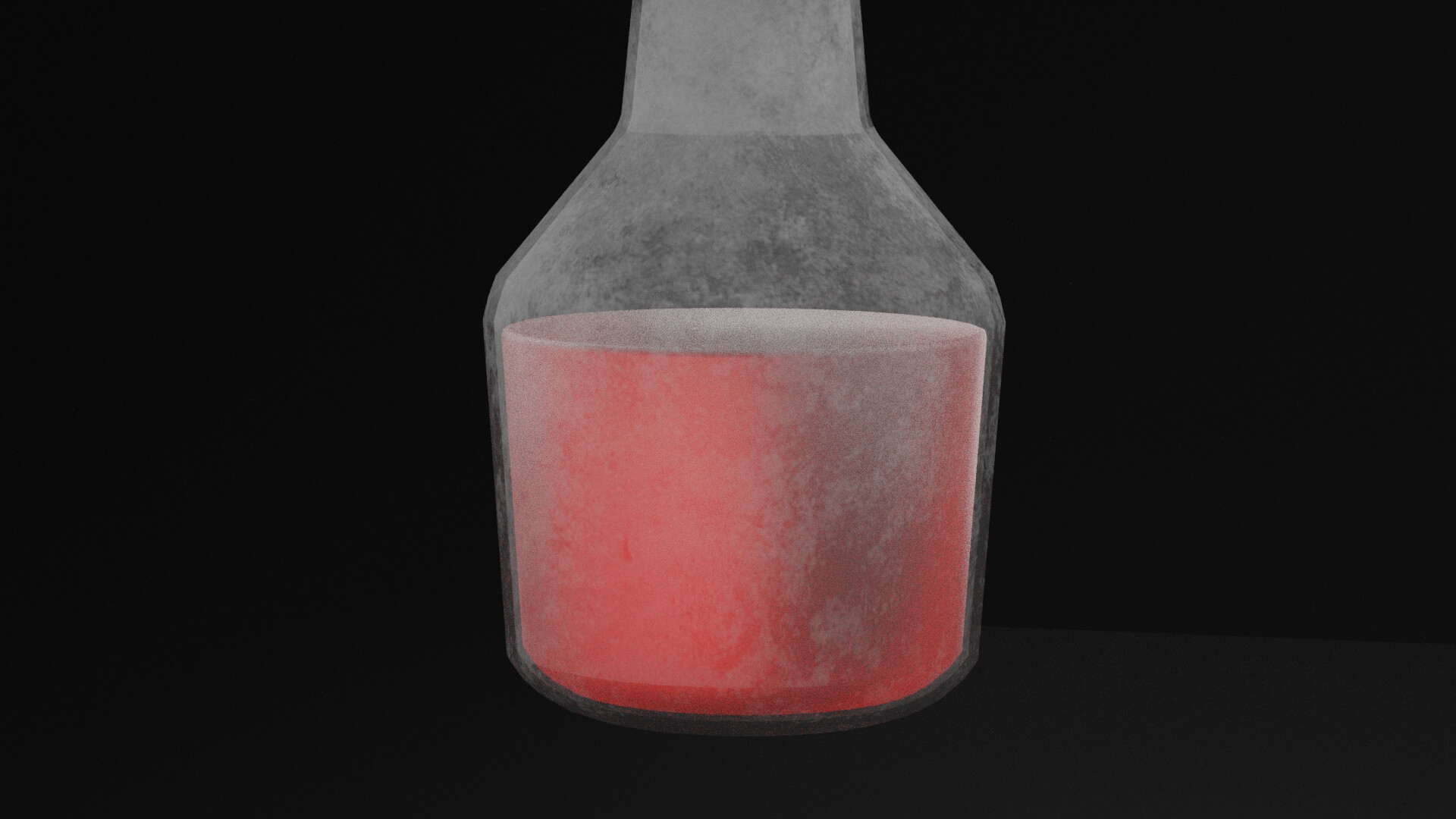 Elixir Potion Bottle Red - 3D Model by thedazking
