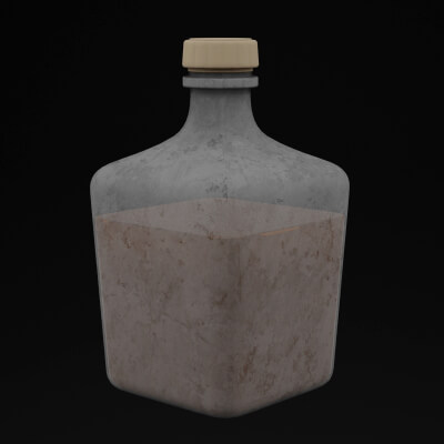 Elixir Potion Bottle - 3D Model by thedazking
