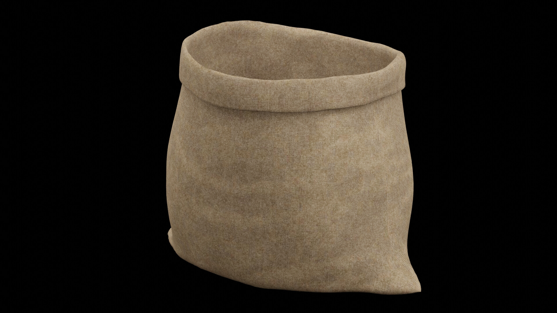 Empty Open Sack - 3D Model by thedazking