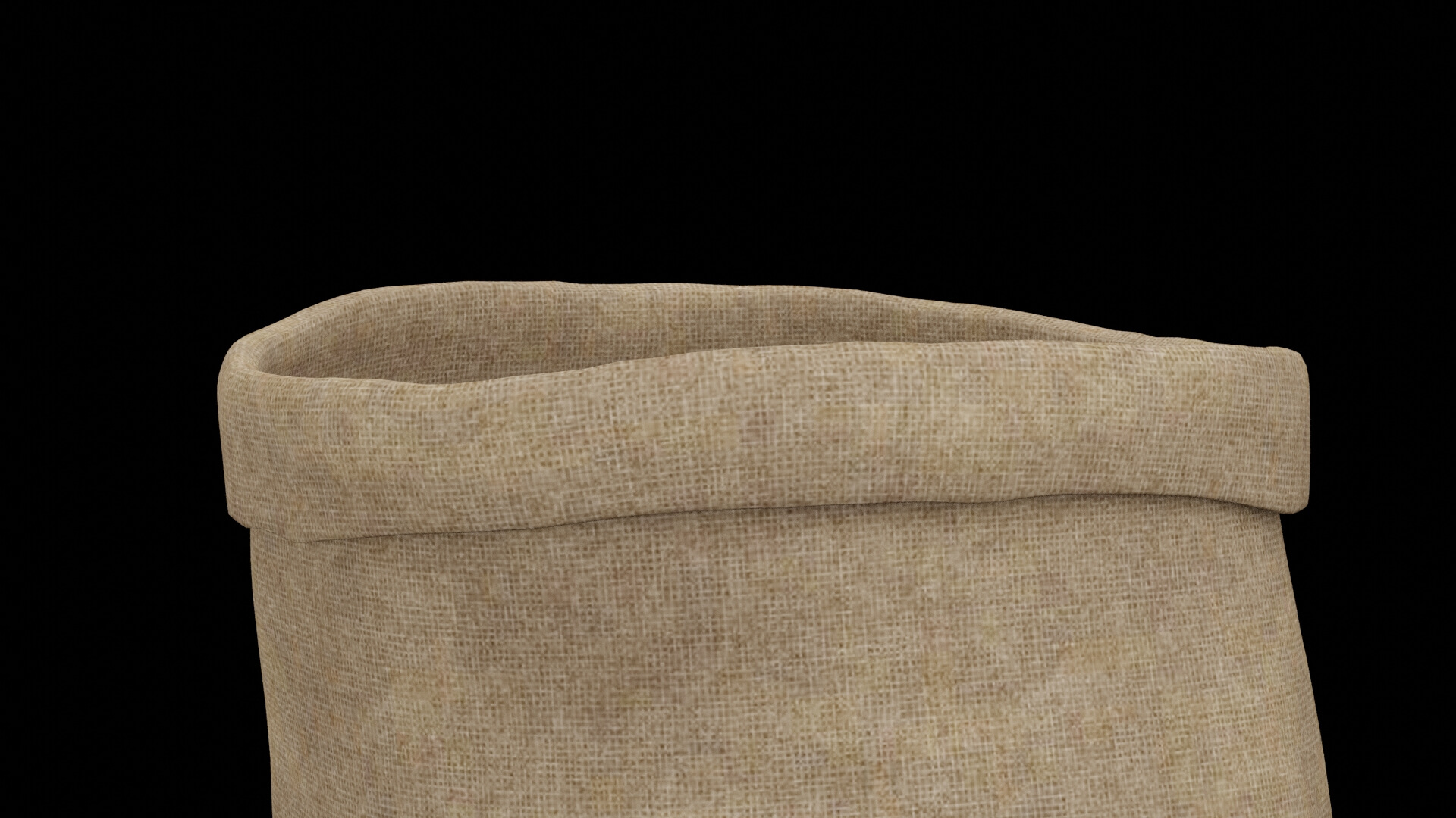 Empty Open Sack - 3D Model by thedazking