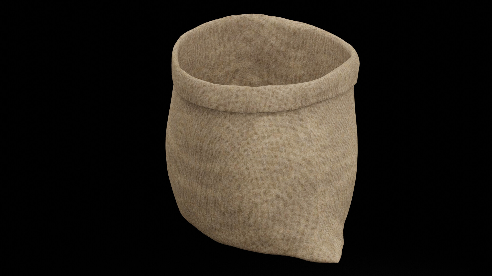 Empty Open Sack - 3D Model by thedazking