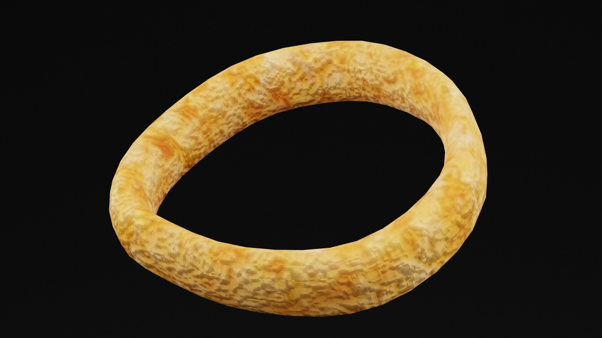 Fried Onion Ring - 3D Model by thedazking
