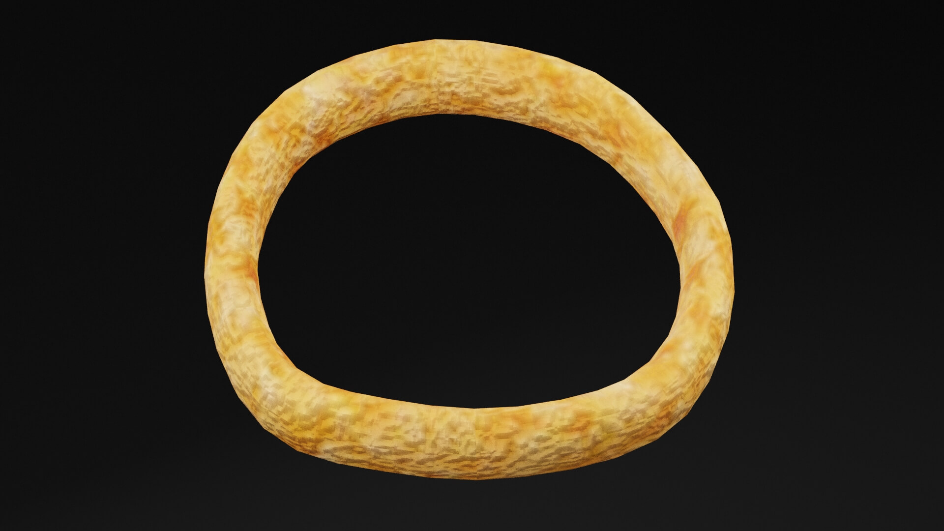 Fried Onion Ring - 3D Model by thedazking