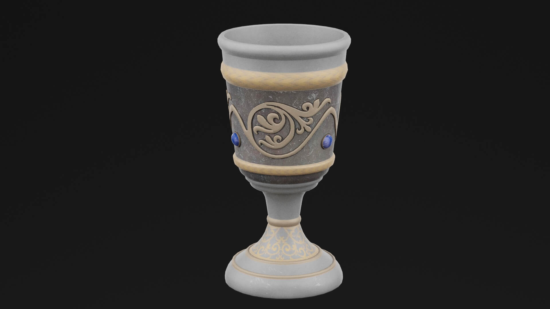 Ornate Goblet - 3D Model by thedazking