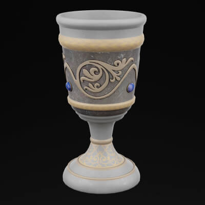 Ornate Goblet - 3D Model by thedazking