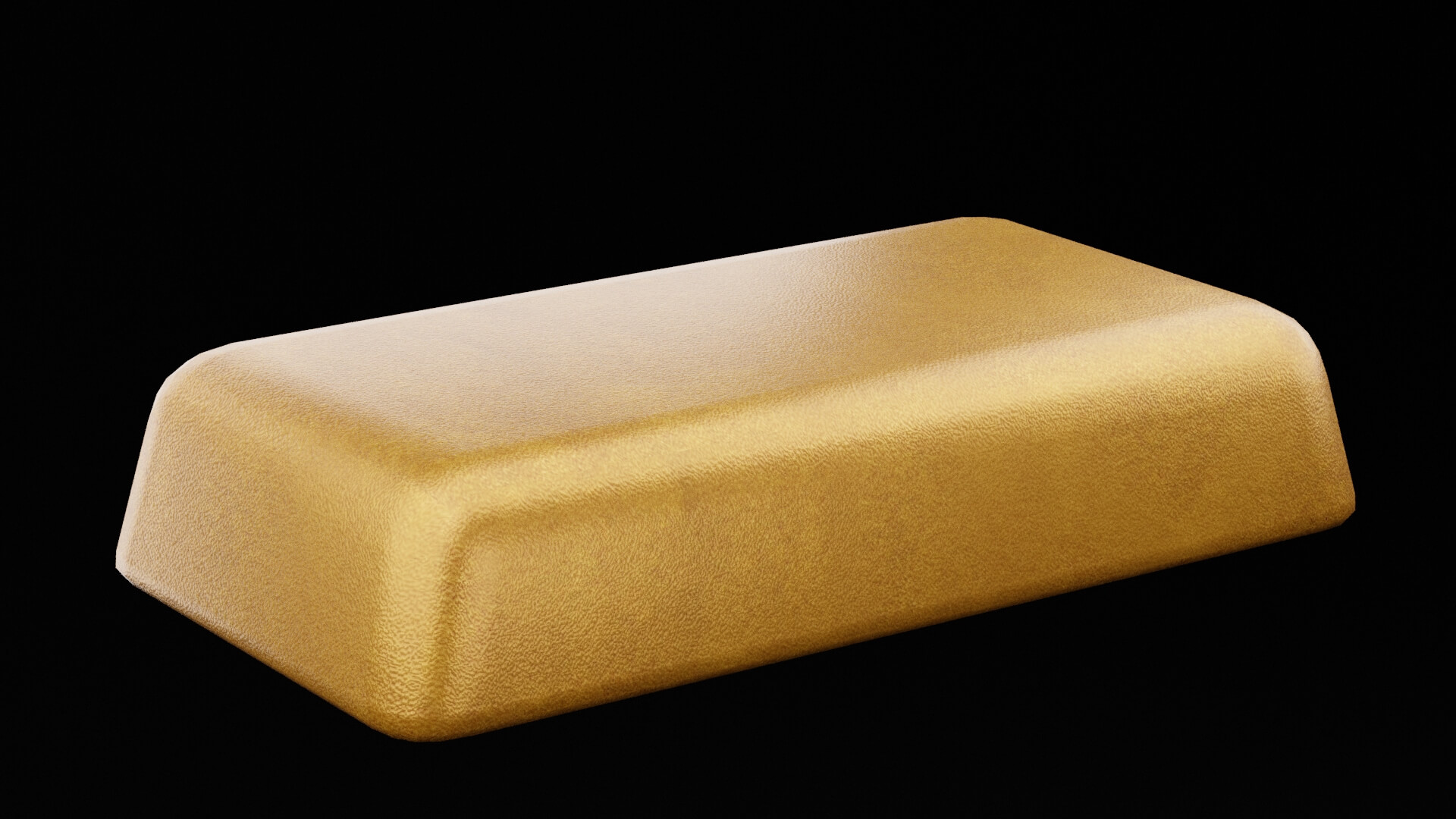 Shiny Gold Ingot - 3D Model by thedazking