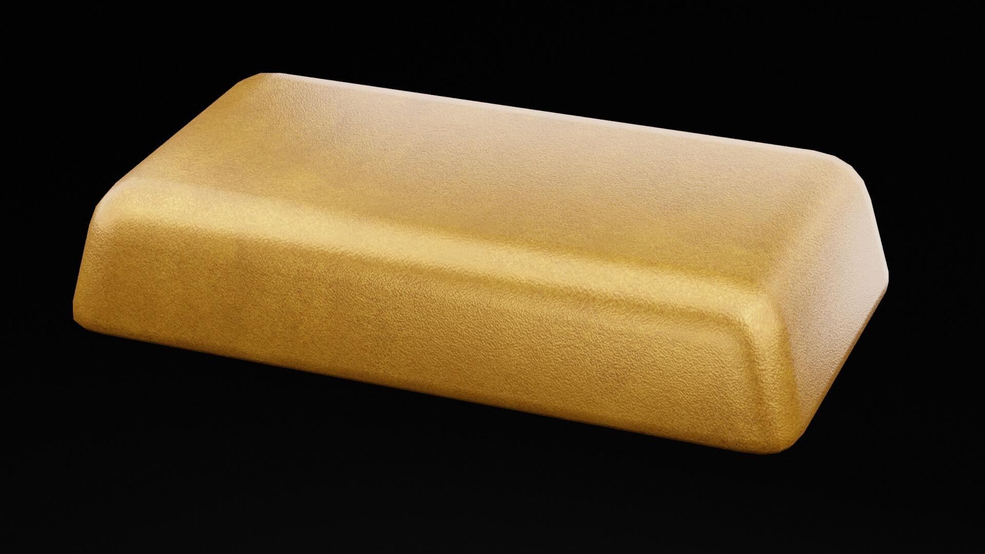 Shiny Gold Ingot - 3D Model by thedazking